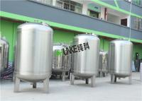 China Stainless Steel SS304 Water Filter Tank Carbon Filter Sand Filter Housing Water/Milk/Juice/Beer Storage Tank for sale