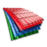 China Zinc Painted Roofing Corrugated Sheet Metal Colorful PPGI Corrugated Steel Plate for sale