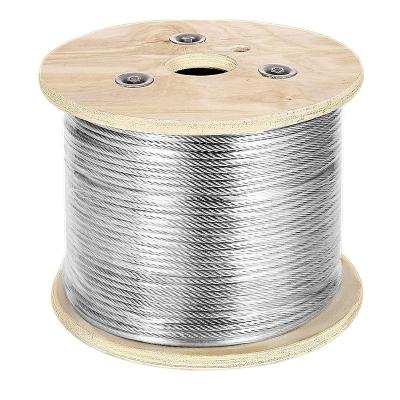 China AISI 304 7x19 Stainless Steel Wire Rope Cold Draw Hot Draw for sale