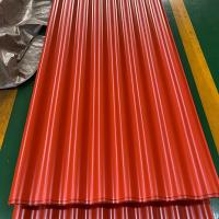 China Cold Rolled Galvanized Steel Roofing Sheet Prepainted Color Coated Corrugated 600mm for sale