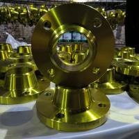 China Slip On Carbon Steel Forged Flange PN16 CLASS150 Yellow Painting for sale