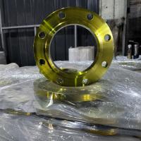 China ANSI B16.5 150LB Steel Pipe Flange RF Yellow And Black Color for sale