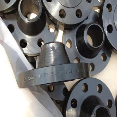 China Wnrf Weld Neck Pipe Flanges ANSI B16.5 150LB Yellow And Black Color for sale