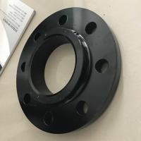China Black Painting ANSI Pipe Flange Forged Slip On Weld Neck Flange for sale