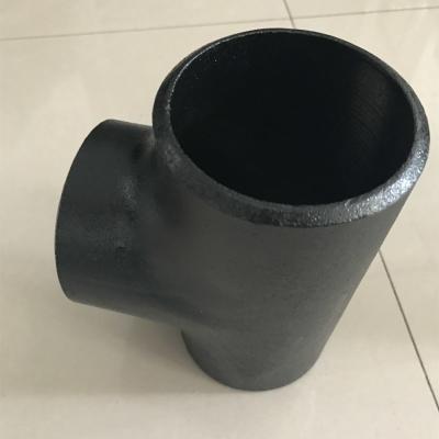 China ANSI DIN EN BS JIS carbon Steel A234 WPB Weld pipe fitting tee for sale