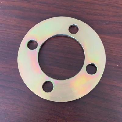 China Yellow Galvanized Carbon Steel DIN Pipe Flange Ansi Flat Face Flange for sale