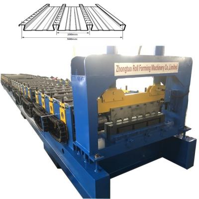China Dovetail Rolling Forming Deck Floor Machine 38 Station for sale