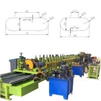 China Galvanized Steel Interlocked Oval Pipe Roll Forming Machine for sale