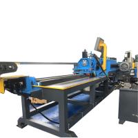 China Rotary Punching Slotted Angle Rolling Forming Machine 14 Roller Station for sale