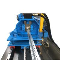 China Rotary Punching Slotted Angle Rolling Forming Machine 14 Roller Station for sale