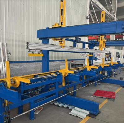 China Stacker C Purline Z Purlin Roll Forming Machine PLC Control Mothod 12m for sale