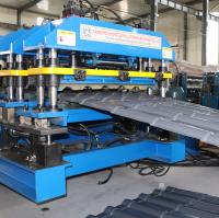 China High Speed Step Tile Rolling Forming Making Machine Roof Sheet 0.5mm for sale