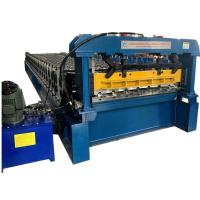 China Molding Frame Metal Roofing Sheet Roll Machine 80mm Film Device Glazed Tile for sale