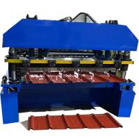 China Metal Roofing Steel Sheet Roll Forming Machine 75mm For Saudi Arabia for sale