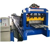 China Dovetail Metal Deck Roll Forming Machine With 36 Roller Station for sale