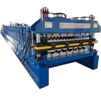 China CE Double Layer PPGI Metal Roofing Sheet Roll Forming Machine For Nicaragua for sale