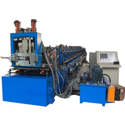 China 19 Roller Station CZ Purlin Roll Forming Machine Servo Motor Powered for sale