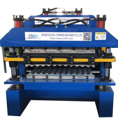 China Double Layer Metal Roofing Sheet Machines For Ecuador for sale