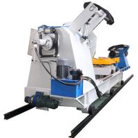 China Movable Automatic Decoiler Machine Hydraulic With Loading Car for sale