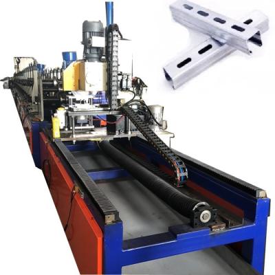 China Stainless Steel And HDG Unistrut Strut Channel Rolling Forming Machine for sale