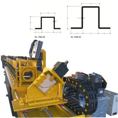 China Galvanized Omega Steel Profile Rolling Forming Machine Automated for sale