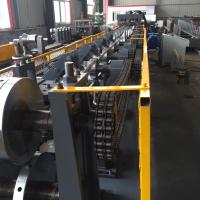 China PLC Control Door Frame Roll Forming Machine / CZ Purlin Machine For Building for sale