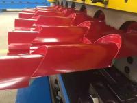 China High Speed Arc Glazed Tile Roll Forming Machine Dimension 8700 * 1550 * 1910 mm for sale
