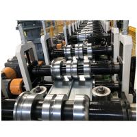 China Rolling Shutter Door Interlocked Tube Rolling Forming Machine for sale