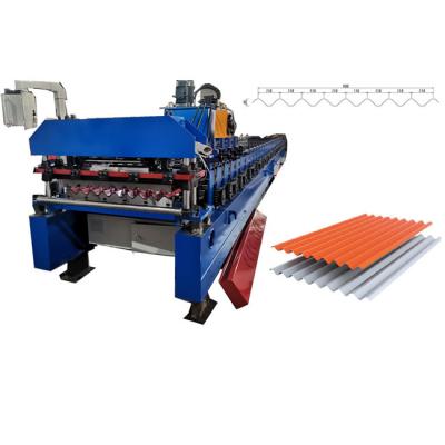 China Stainless Steel Filmed PPGI Metal Roofing Sheet Rolling Forming Machine for sale