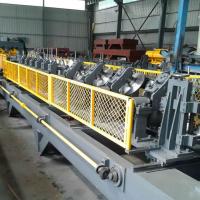 China Hydraulic Cutting Steel CZ Purlin Roll Forming Machine 40 GP Container for sale