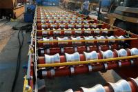 China Metal Roofing Sheet Roll Forming Machinery Cutter With  Two Layer 4kw 3kw Power Blue Color for sale