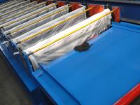 China 3T Weight Ridge Cap Roll Forming Machine / Metal Forming Machine 600 Mm Feeding Width for sale