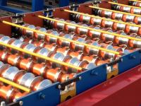 China Solid Shaft Roof Corrugated Roll Forming Machine For Produce Building Material for sale