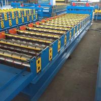 China Trapezoidal Roof Panel Corrugated Roll Forming Machine 33ksi - 50 ksi Yield Stress for sale