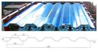 China Color Steel Sheet Truck Panel Roll Forming Machine 10 Meters Length 8 T Weight for sale