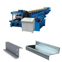 China Automatic Z Purlin Roll Forming Machine 5 Tons Manual Uncoiler PLC Control for sale
