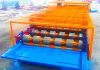 China 3.5 T Weight Double Deck Roll Forming Machine 7.5 KW Hard Forged Shaft for sale