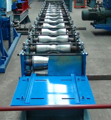 China Durable Ridge Cap Roll Forming Machine 8 - 15 M / Min Production Capacity For Building for sale