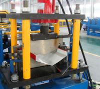 China Durable Ridge Cap Roll Forming Machine 8 - 15 M / Min Production Capacity For Building for sale
