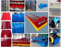 China Glazed Tile Machine / Steel Sheet Roll Forming Machine 0.40 - 0.70 Mm Sheet Thickness for sale