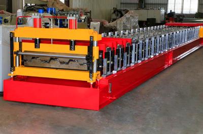 China Floor Deck Plate Roof Roll Forming Machine For Building Steel Sheet for sale