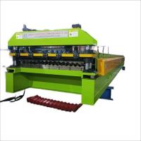 China 1000mm corrugated sheet roll forming machine Hydraulic Shearing for sale