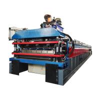 China Trapezoid Standing Seam Metal Roofing Panel Machine 10 Stations for sale