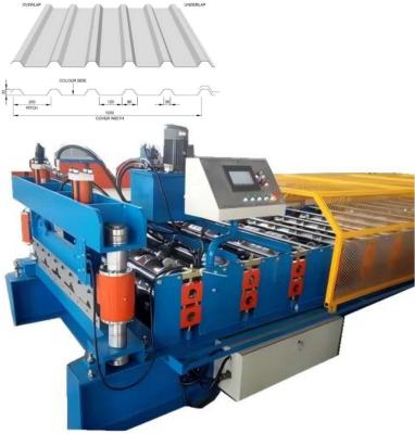 China Metal Box Profile Roofing Sheet Roll Forming Machine PLC Controlled for sale