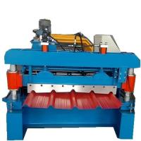 China Metal Box Profile Roofing Sheet Roll Forming Machine PLC Controlled for sale