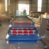 China 8m/Min Galvanized Trapezoidal Shape Metal Roll Forming Machine For Building for sale