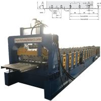 China High Speed Dovetail Shape Floor Steel Decking Roll Forming Machine for sale