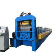 China Steel Decking Single Wave Rolling Forming Machine With Middle Plate Welded Frame for sale