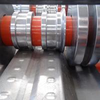 China 0.7mm Chain Or Gear Box Driven System Floor Decking Forming Machine Hydraulic Cutting Device for sale