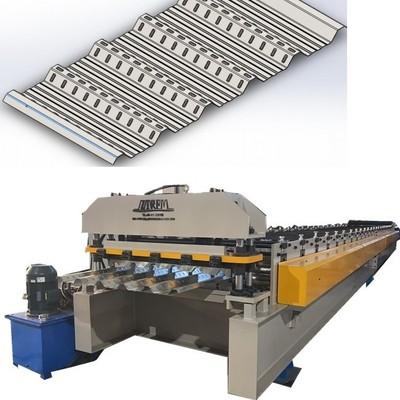 China Steel Panel Profile Rolling Forming Machine With Hydraulic Pre Cutter For Efficiency for sale